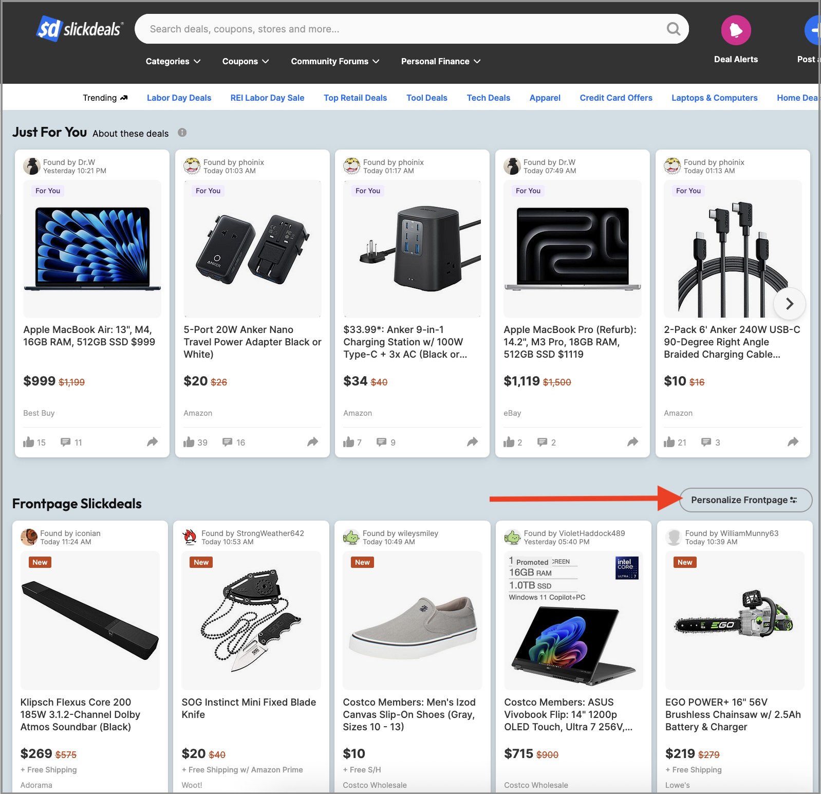 How to Personalize Your Slickdeals Frontpage – Slickdeals Help Center